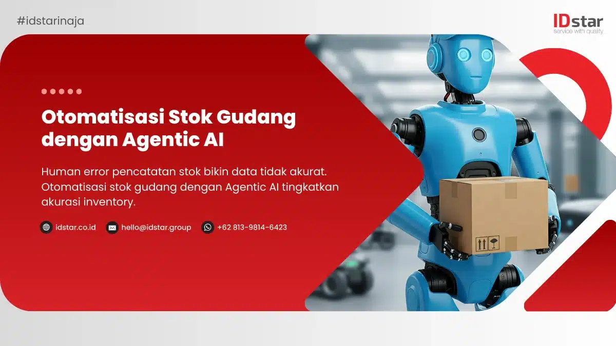Ilustrasi Otomatisasi Stok Gudang dengan Agentic AI